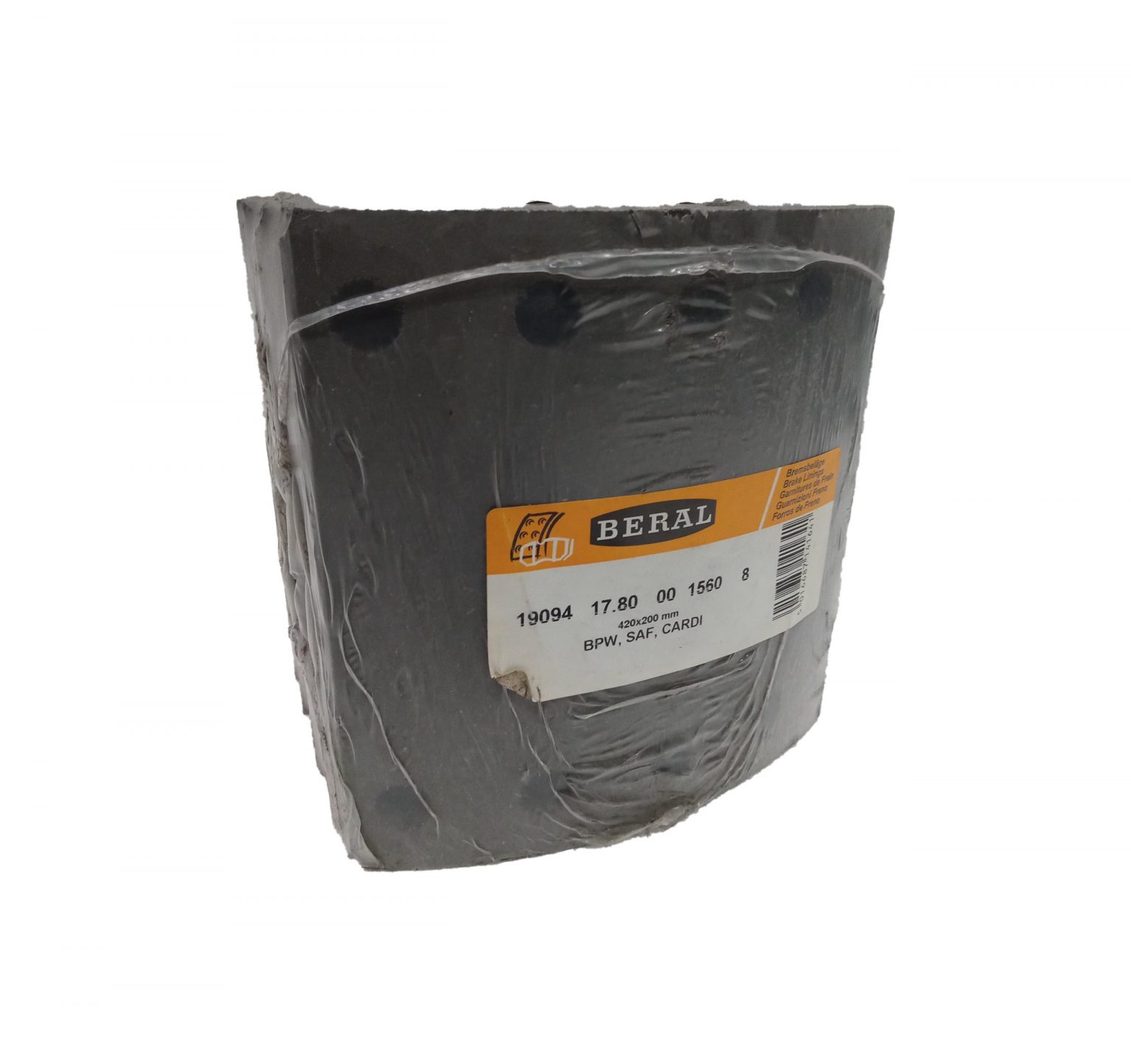 19094 BERAL Brake Lining 8Pcs/Set - e-Kag.com